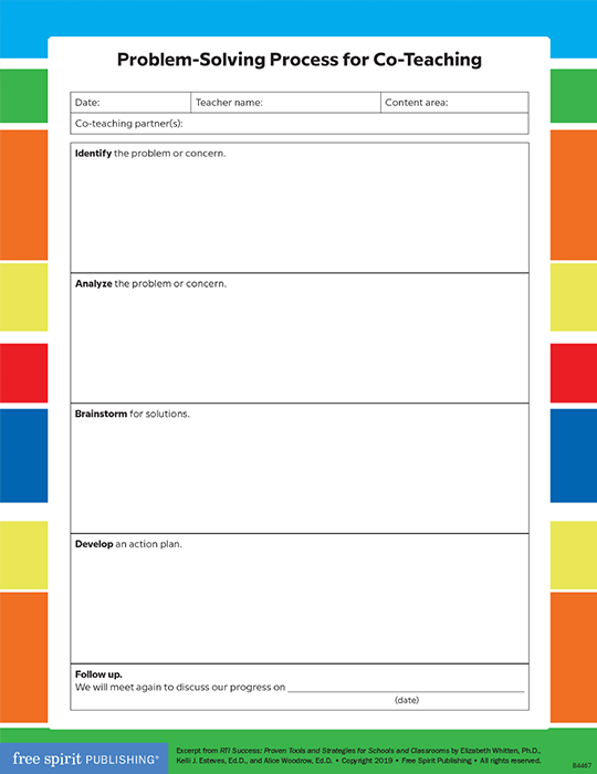 Problem-Solving Process for Co-Teaching | Download | Free Spirit