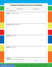 Problem-Solving Process for Co-Teaching | Download | Free Spirit