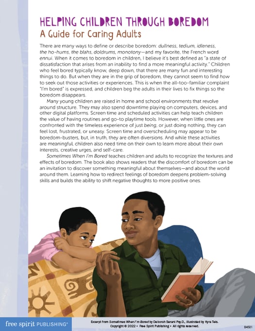 Helping Children Through Boredom Guide | Download | Free Spirit