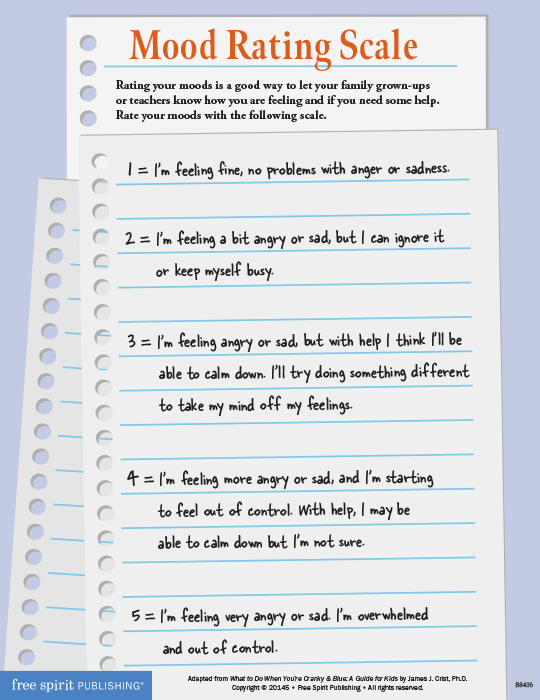 Mental Health Mood Rating Scale | Grades 4–8 | Download | Free Spirit