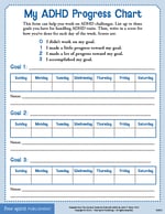 My ADHD Progress Chart | Grades 3–7 | Download | Free Spirit