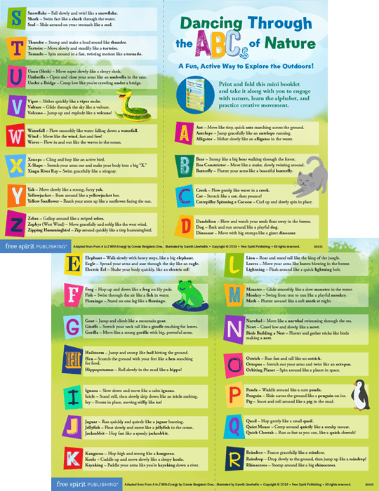 Dancing through the ABCs of Nature Booklet | Grades PreK–3 | Download ...