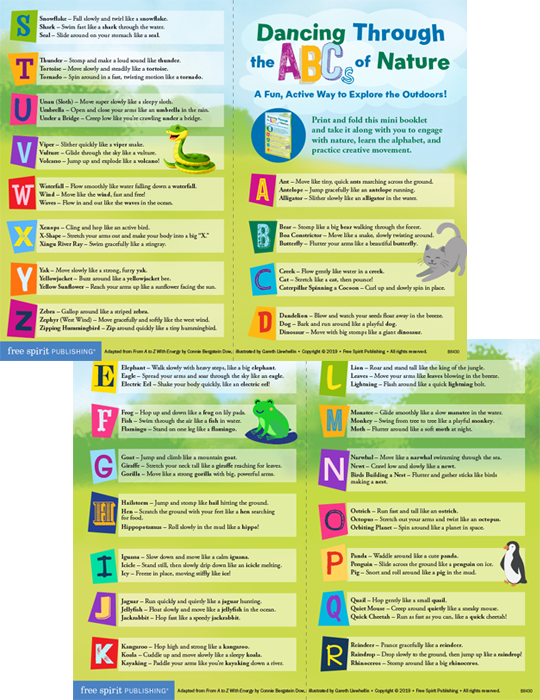 Dancing through the ABCs of Nature Booklet | Grades PreK–3 | Download ...