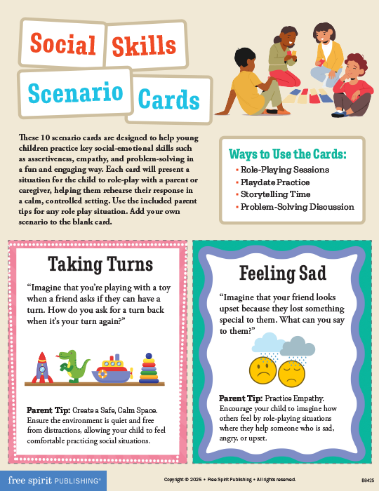 Social Skills Scenario Cards | Grades PreK–3 | Download | Free Spirit