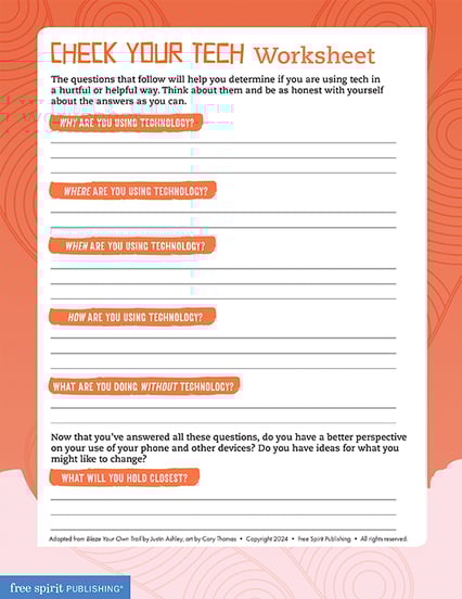 Check Your Tech Worksheet | Download | Free Spirit