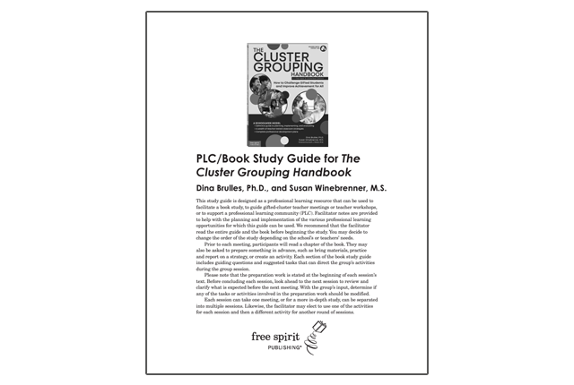 Cluster Grouping Handbook | PLC/Book Study Guide | Free Spirit