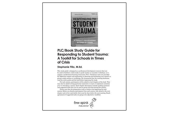 Responding to Student Trauma | PLC/Book Study Guide | Free Spirit