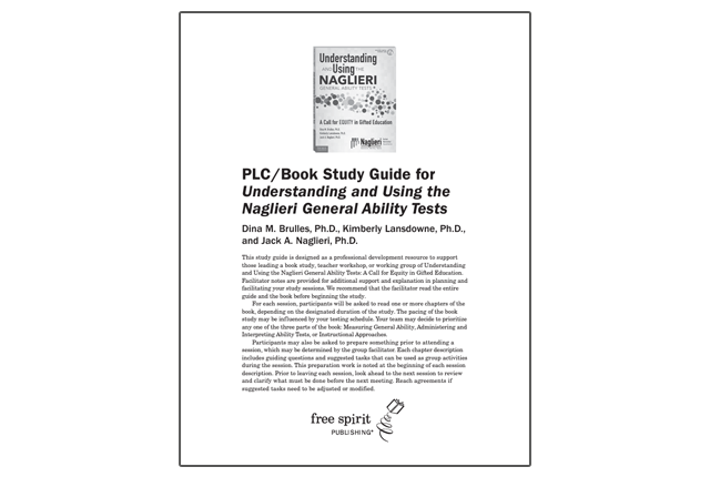 Understanding and Using the Naglieri General Ability Tests PLC/Book ...