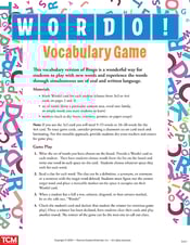 Wordo! Vocabulary Game | Download | TCM Admin