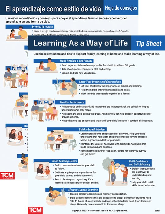 Learning as a Way of Life Tip Sheet | K–12 | Download | TCM