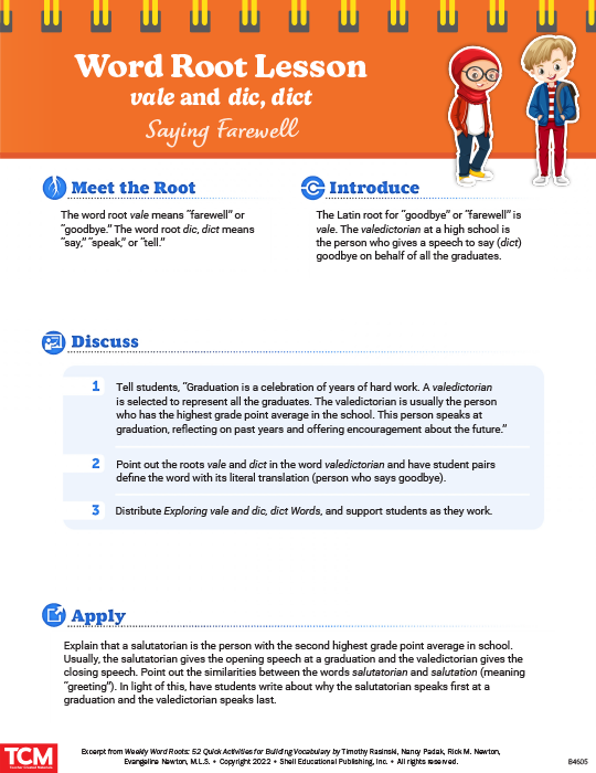 Word Root Lesson | Download | TCM Admin