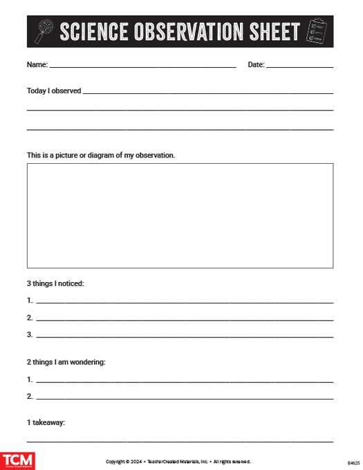 Science Observation Sheet | Download | TCM Admin