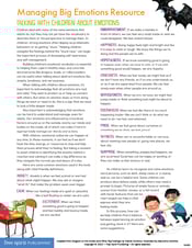 Managing Big Emotions Resource | Download | Free Spirit