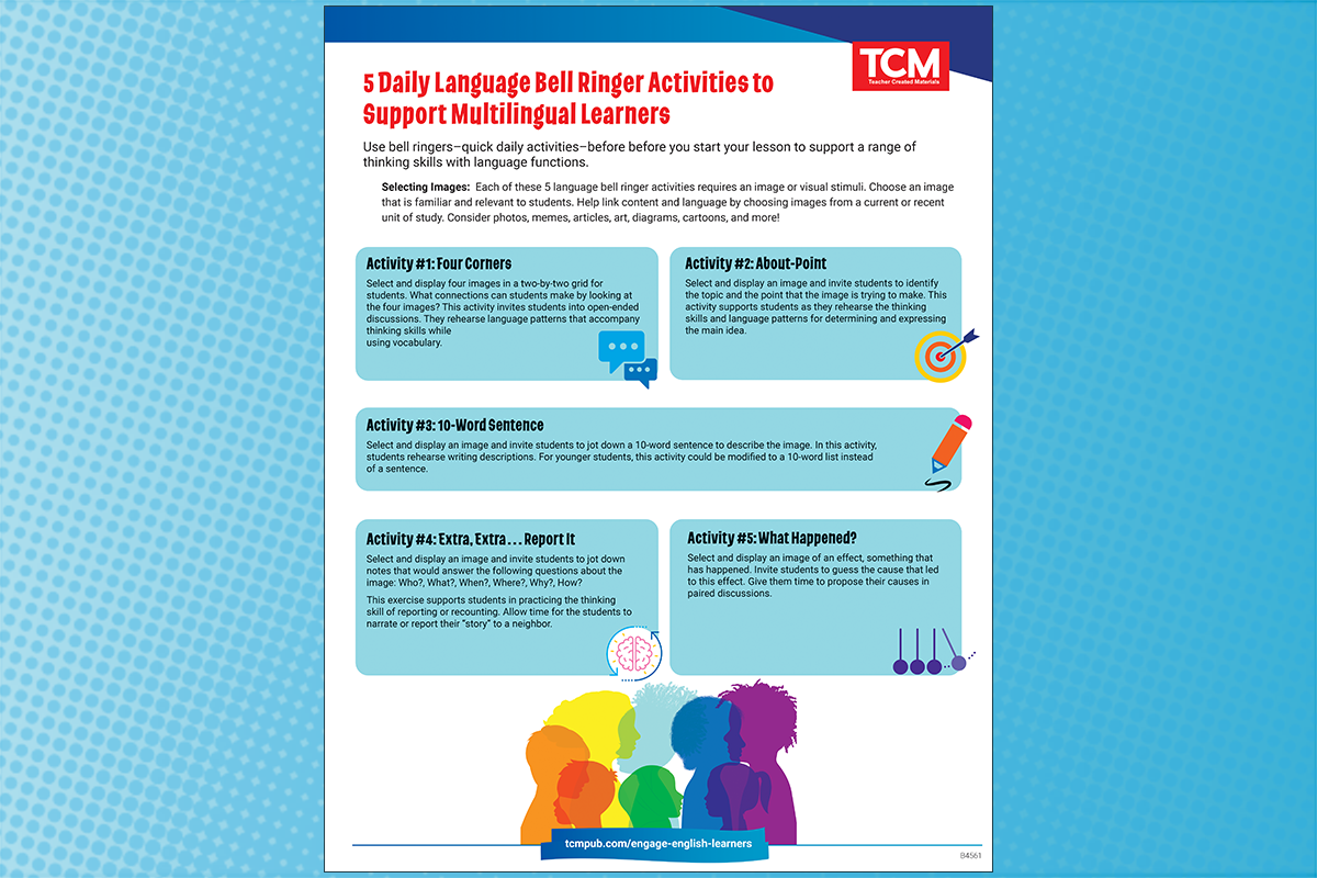 5 Daily Language Bell Ringer Activities | Download | TCM Admin