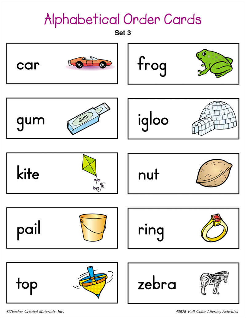 Literacy Activities to Practice Sequencing Letters | Download | TCM
