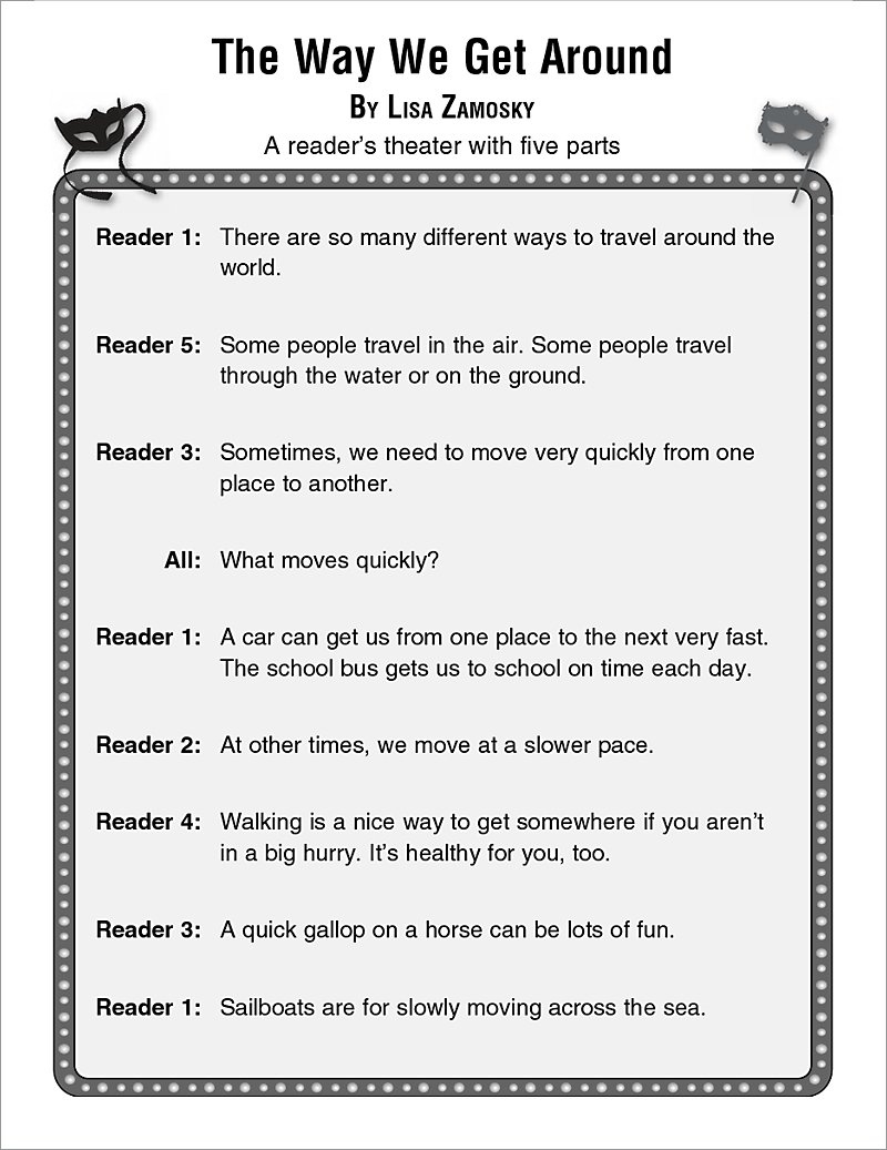 The Way We Get Around: Reader's Theater | Script and Lesson | TCM