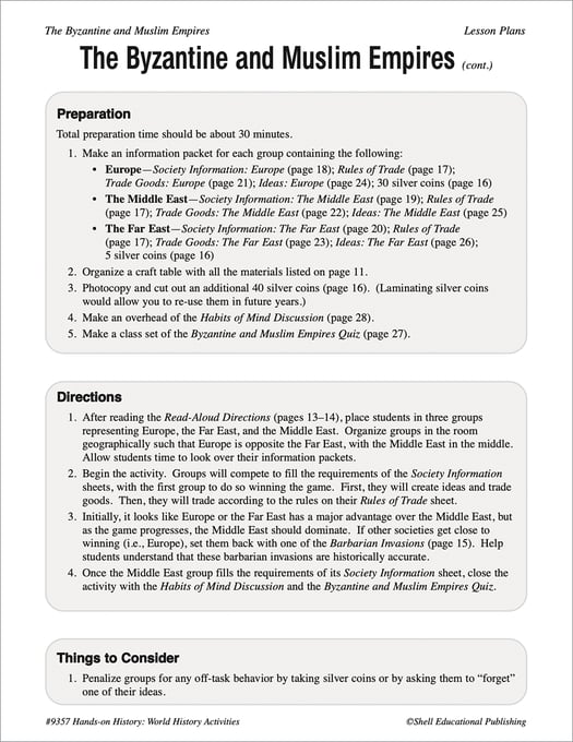 Hands-On History: The Byzantine and Muslim Empires | Lesson | TCM