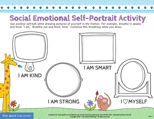 Social Emotional Self-Portrait Activity | Download | TCM/Shell