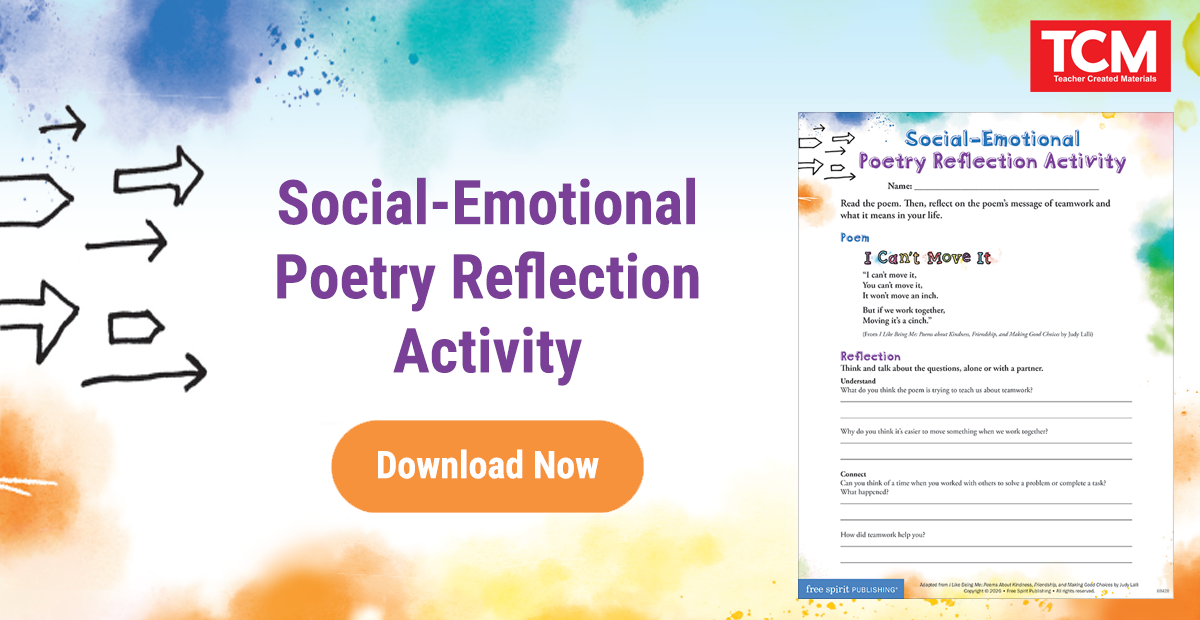 Social Emotional Poetry Reflection Activity | Grades K–5 | Download ...