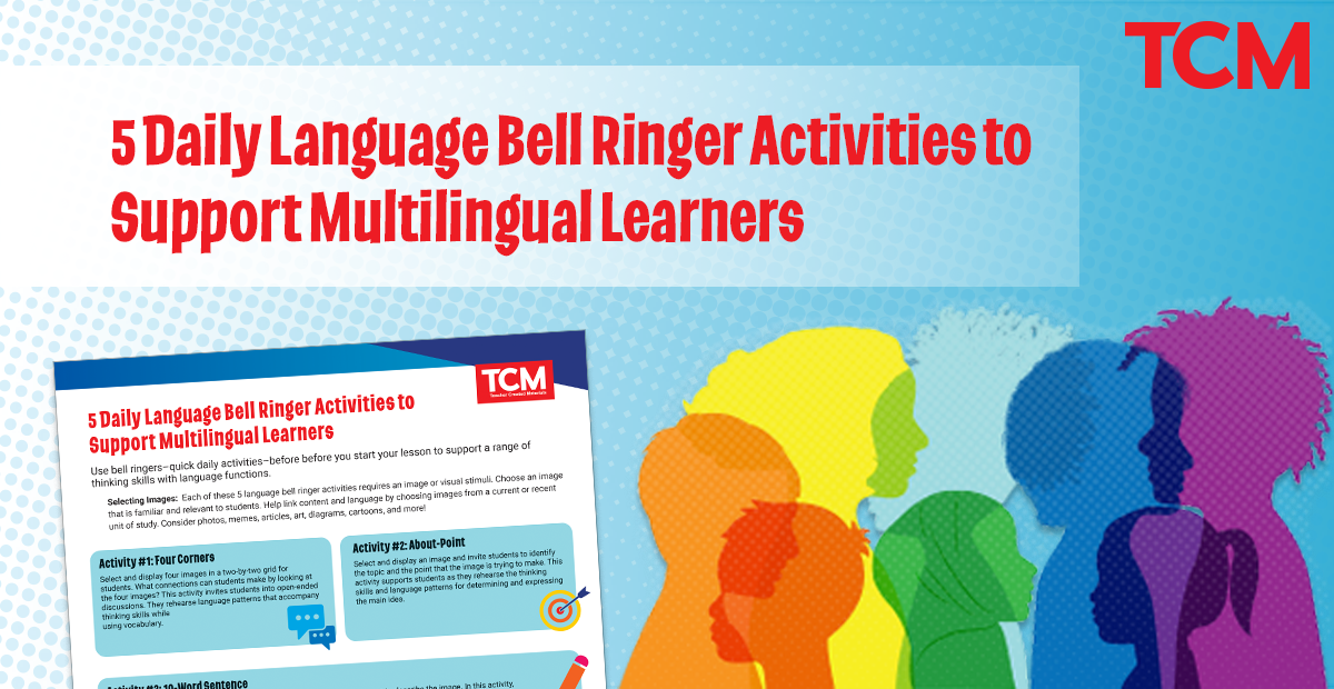 5 Daily Language Bell Ringer Activities | Download | TCM Admin