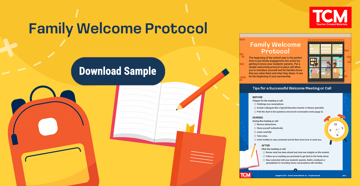 Welcoming Families Protocol | K–12 | Download | TCM