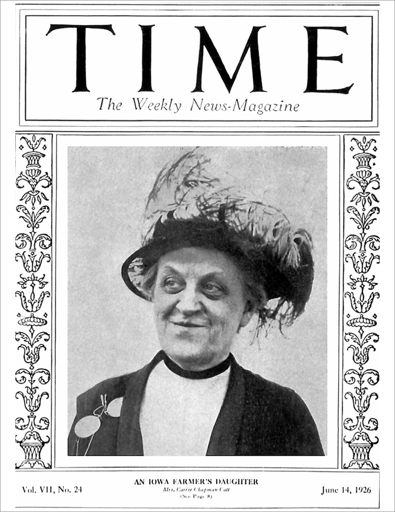 TIME Magazine Biography: Carrie Chapman Catt | Lesson | TCM