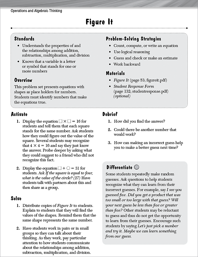 Operations and Algebraic Thinking: Solving with Equal Groups | Lesson | TCM