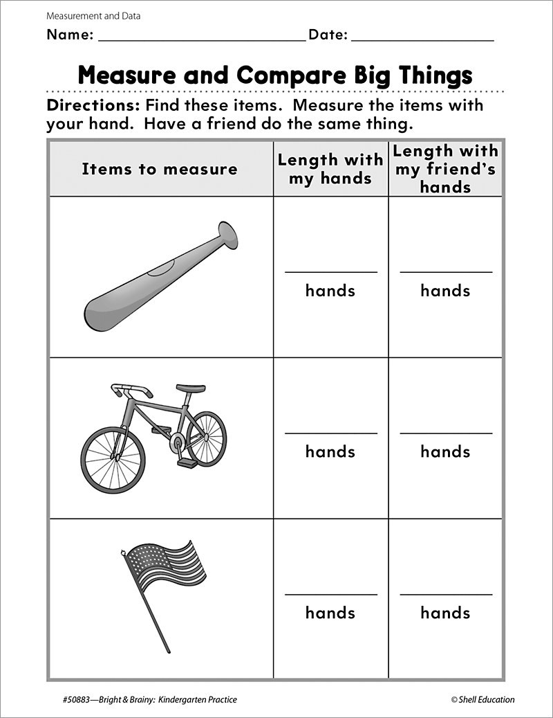Measurement and Data: Measure and Compare | Download | TCM