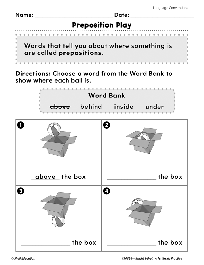 Language Conventions: Articles and Prepositions Practice | Download | TCM