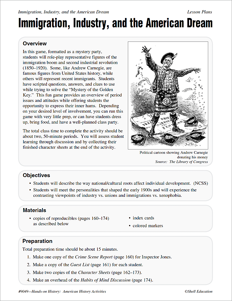 Hands-On History: Immigration, Industry, and the American Dream ...