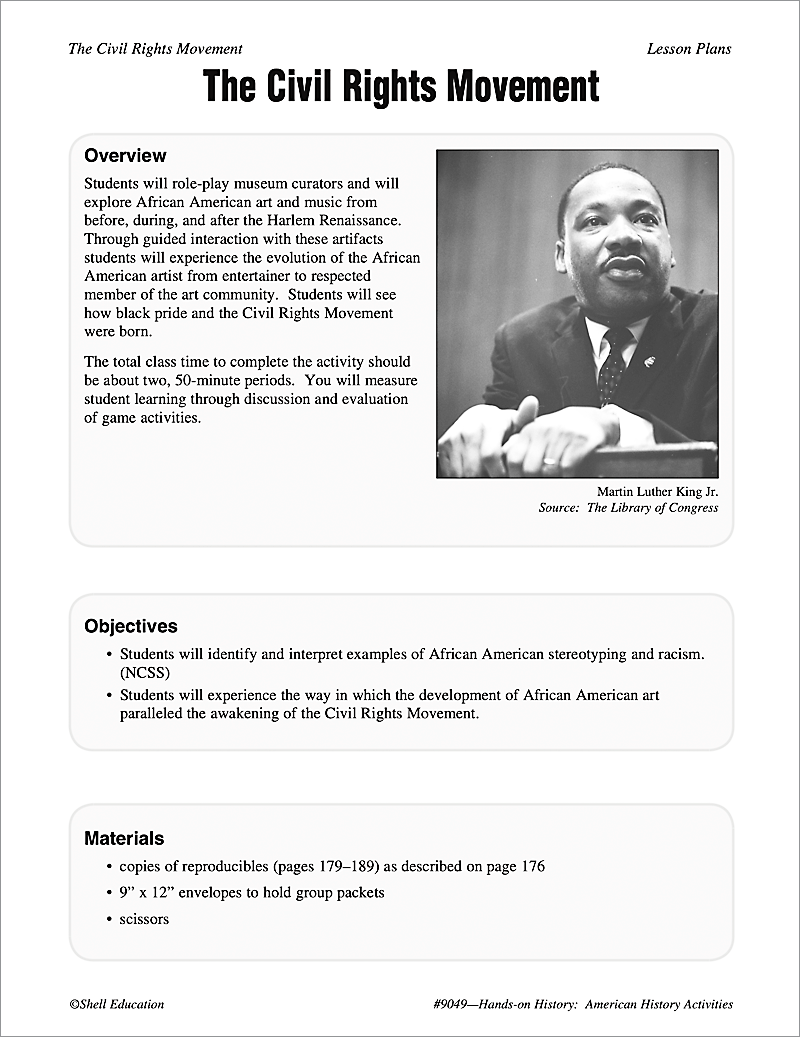 Hands-On History: The Civil Rights Movement | Lesson | TCM