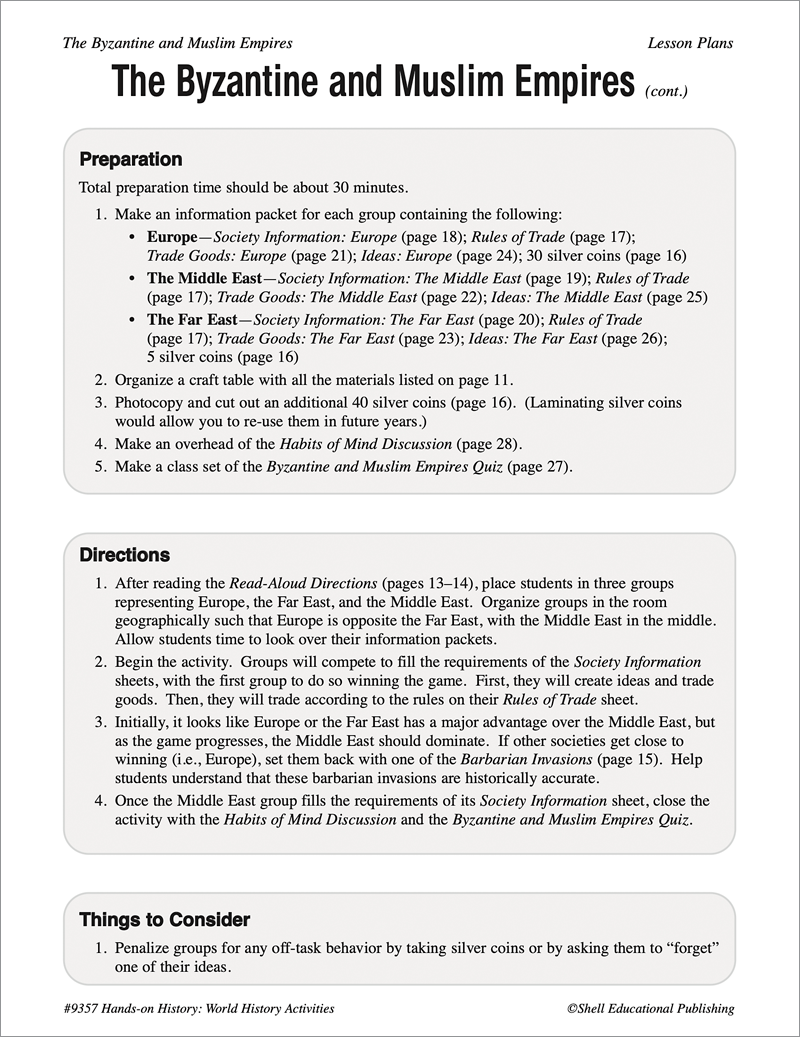 Hands-On History: The Byzantine and Muslim Empires | Lesson | TCM