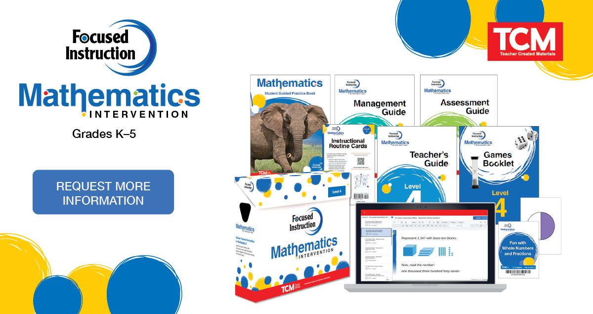 Focused Instruction: Mathematics Intervention | Request More Information
